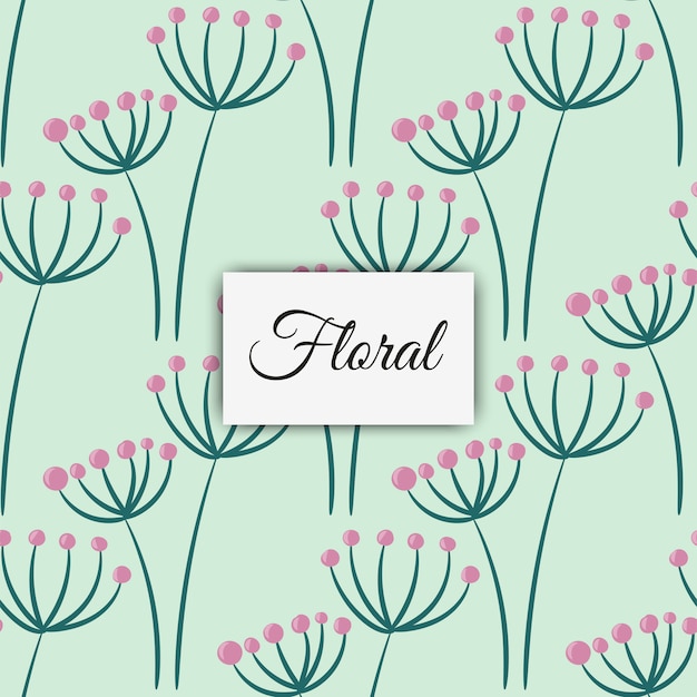 Floral Pattern with Stylized Blooms and Wordmark | Jiffy Designs