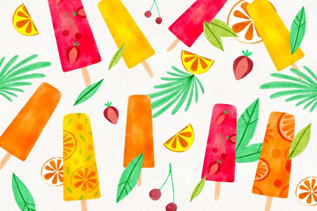 Vibrant Fruit-Infused Popsicle Collection with Tropical Accents | Jiffy ...