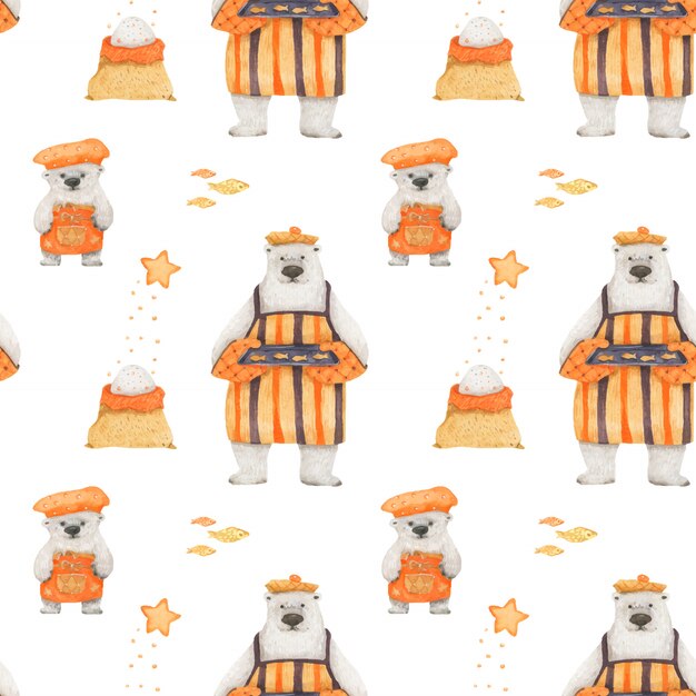 Charming Bear Characters in Vibrant Striped Outfits | Jiffy Designs
