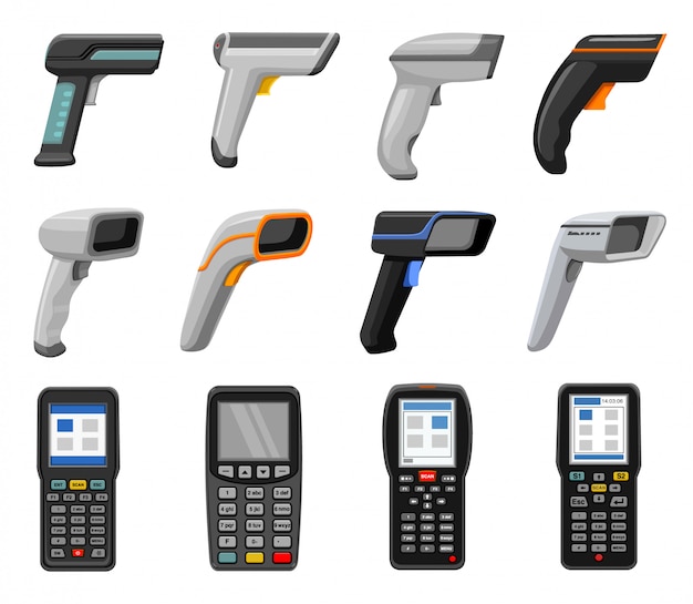Diverse Collection of Futuristic Barcode Scanner Devices | Jiffy Designs