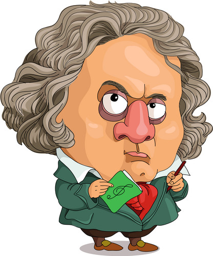 The Comic Caricature. Cartoon. Vector.A Funny Portrait Of The German ...