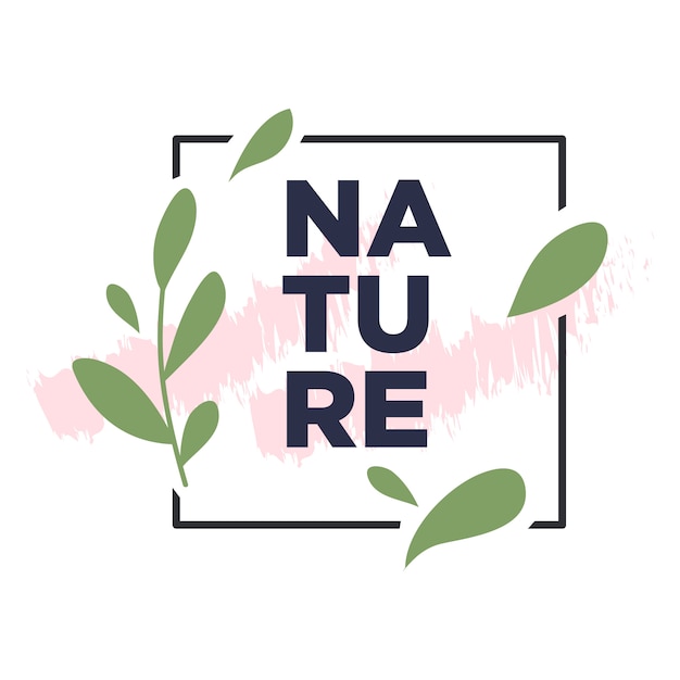 Minimalist Nature-Inspired Typography with Leafy Accents | Jiffy Designs