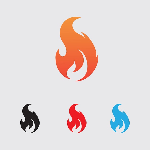 Vibrant Flame Symbols in Diverse Colors | Jiffy Designs