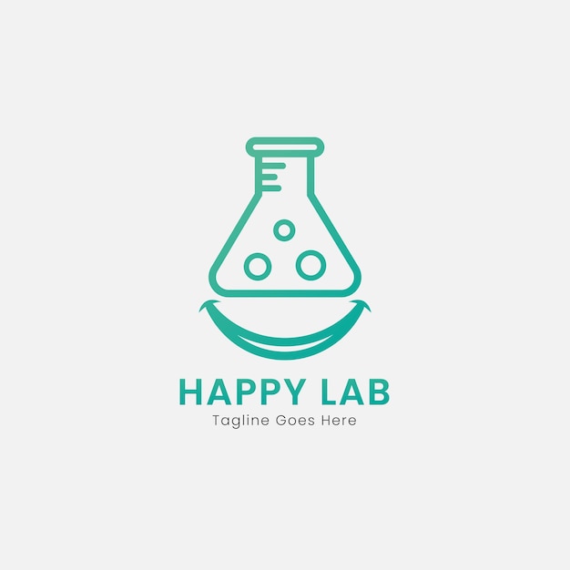Vibrant Green Beaker with Playful Lab Branding | Jiffy Designs