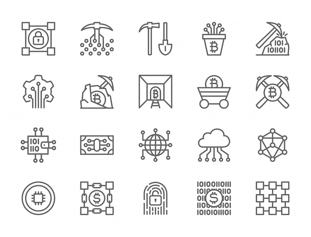 Minimalist Monochrome Icons for Technology and Digital Services | Jiffy ...