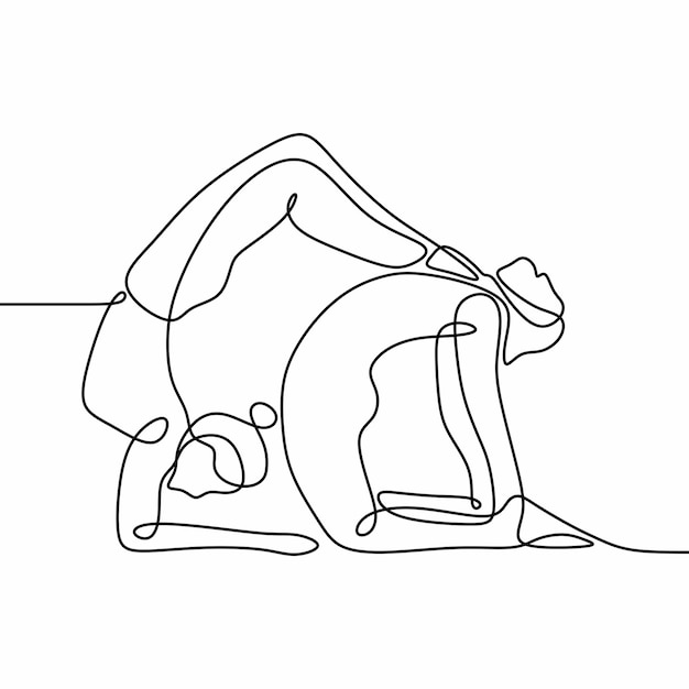 Graceful Yoga Pose: Flowing Lines of Fluid Movement | Jiffy Designs