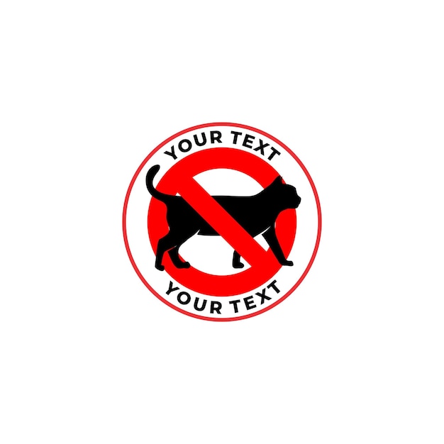No Dogs Allowed Sign with Customizable Text | Jiffy Designs