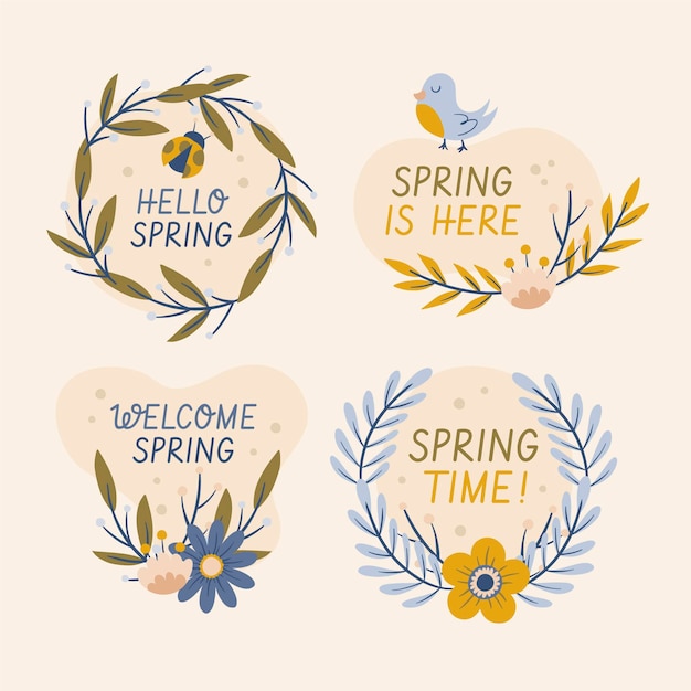 Vibrant Spring Floral Wreaths and Emblems Collection | Jiffy Designs