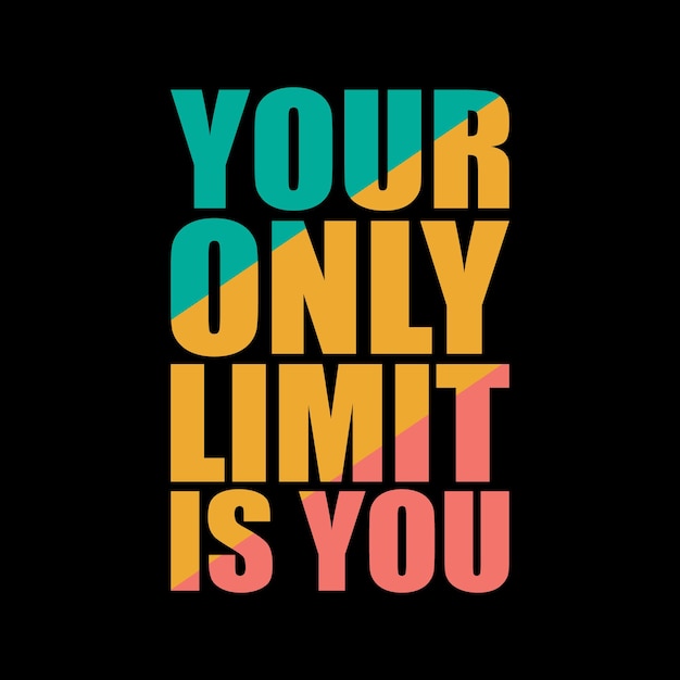 Vibrant Typographic Motivational Poster with Inspiring Message | Jiffy ...