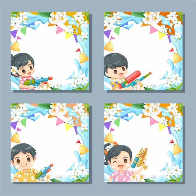 Vibrant Collection of Playful Cartoon Character Frames | Jiffy Designs