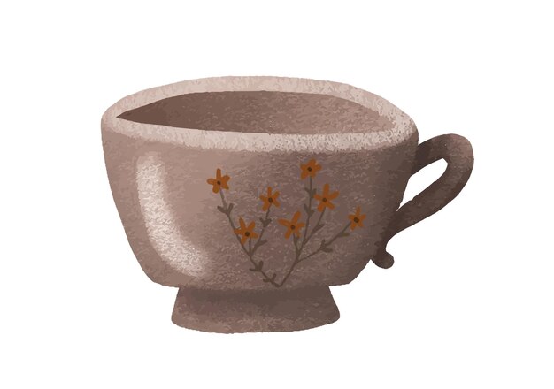 Charming Floral Teacup with Delicate Design | Jiffy Designs