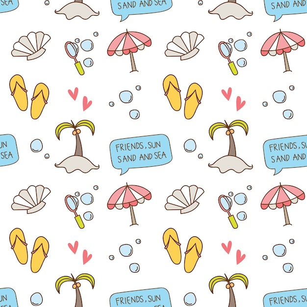 Vibrant Beach-Themed Illustration with Playful Elements | Jiffy Designs