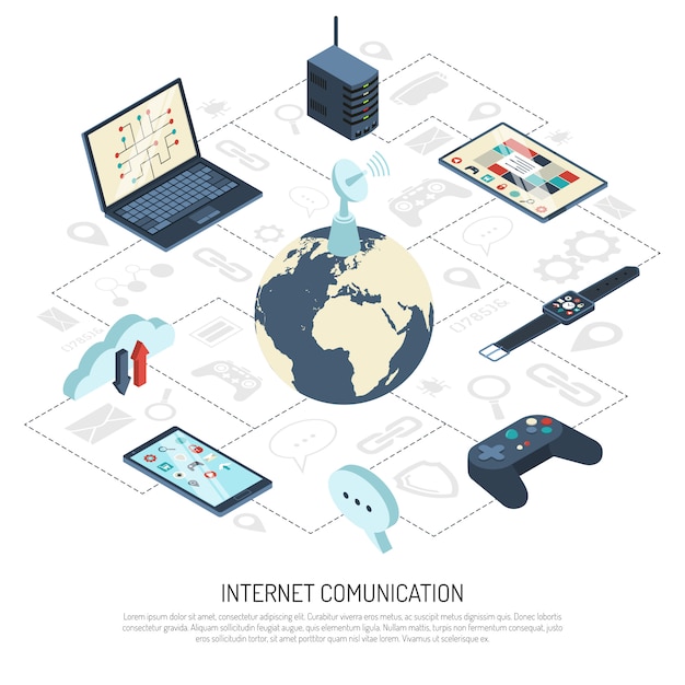 Interconnected World: Seamless Digital Communication Across Devices ...
