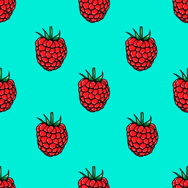 Vibrant Raspberry Delight: A Delectable Repeating Pattern | Jiffy Designs
