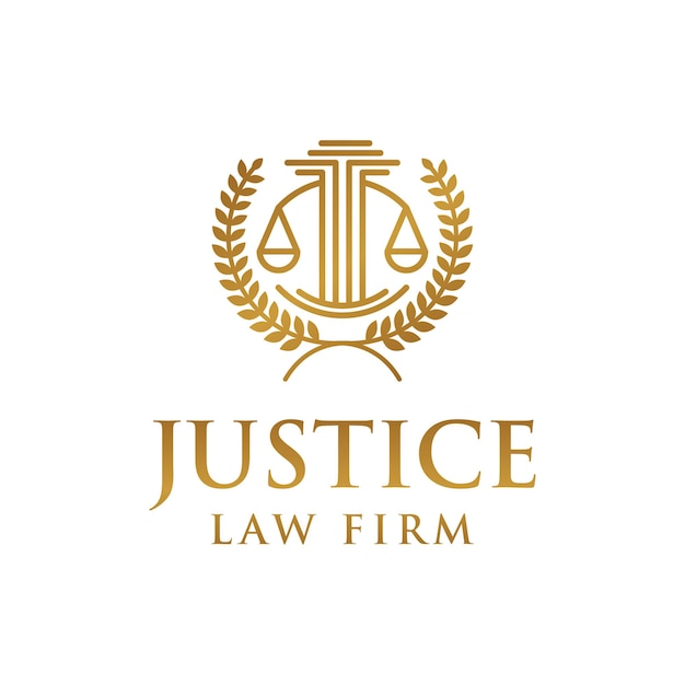 Elegant Scales of Justice Emblem with Laurel Wreath | Jiffy Designs