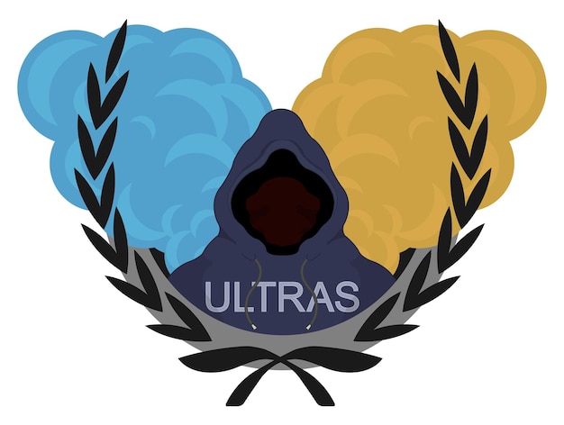 Vibrant Ultras Emblem with Dramatic Clouds and Sunlight | Jiffy Designs