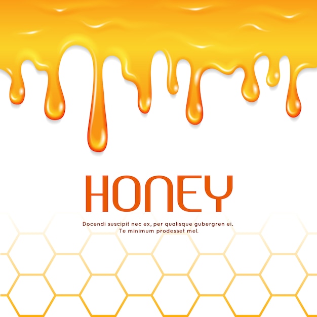 Dripping Honey and Honeycomb Pattern | Jiffy Designs