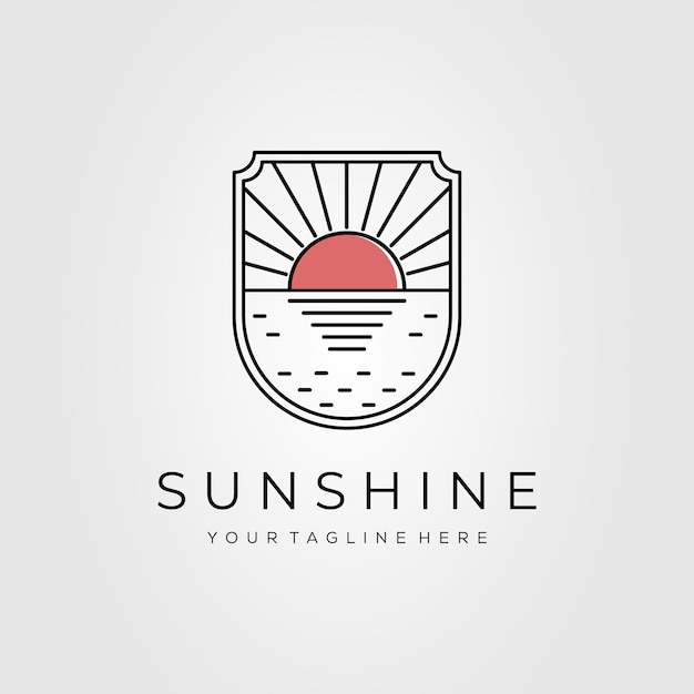 Radiant Sunrise Emblem: A Captivating Emblem Design | Jiffy Designs
