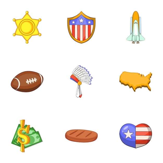 Vibrant American Patriotic Symbols and Icons Collection | Jiffy Designs