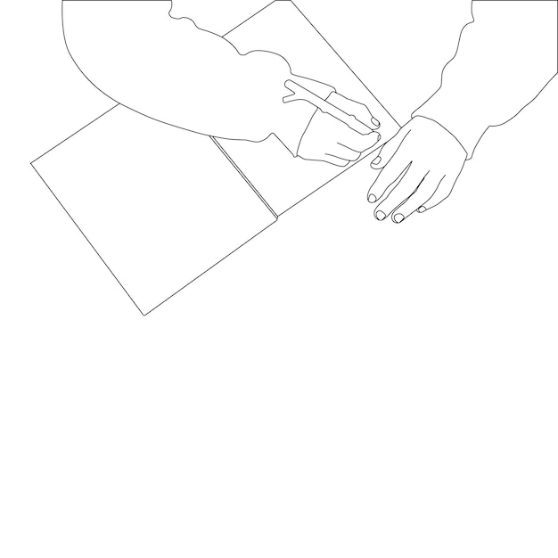 Minimalist Hands Illustration in Grayscale | Jiffy Designs