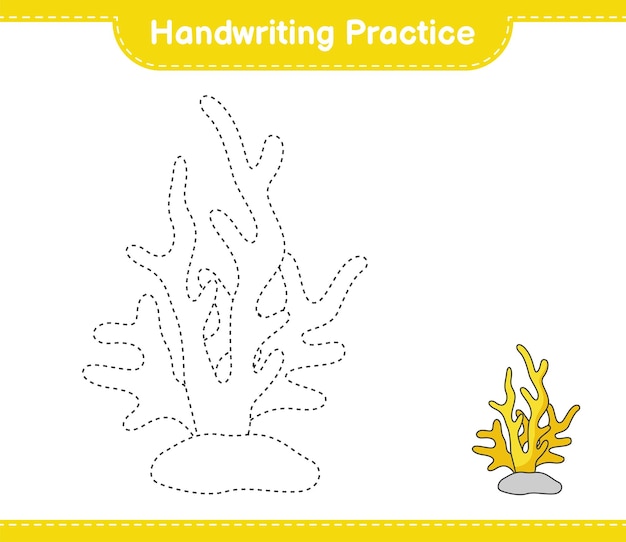 Vibrant Coral Reef Handwriting Practice | Jiffy Designs