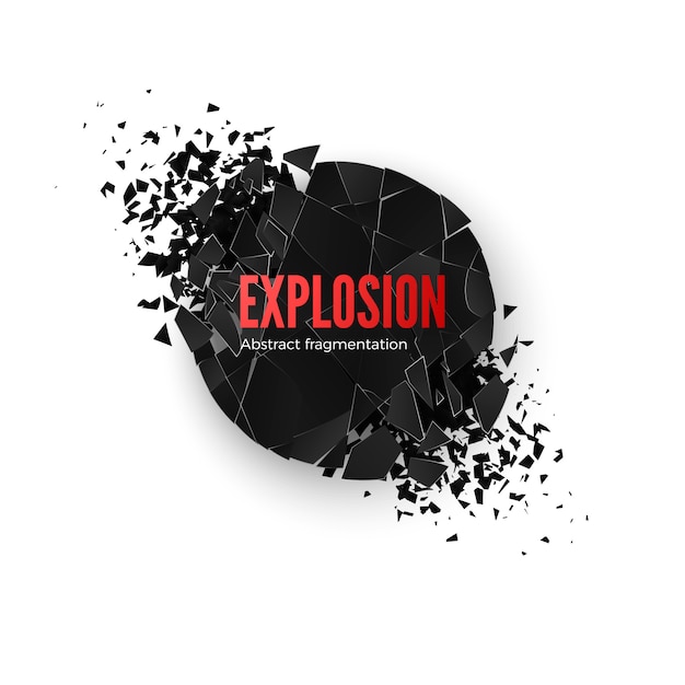 Dramatic Shattered Explosion: Fragments Bursting Forth | Jiffy Designs