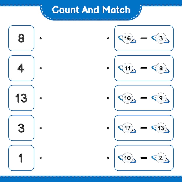 Engaging Counting and Matching Activity for Children | Jiffy Designs