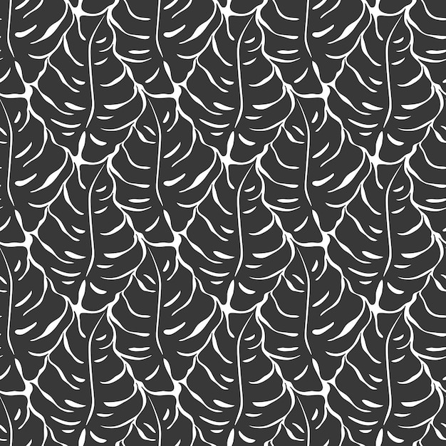 Elegant Monochrome Leaf Pattern | Jiffy Designs