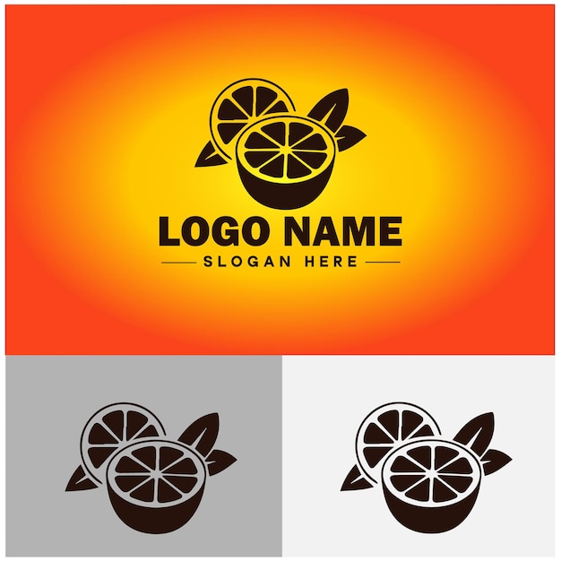 Vibrant Citrus Logo with Bold Lemon Silhouette Design | Jiffy Designs