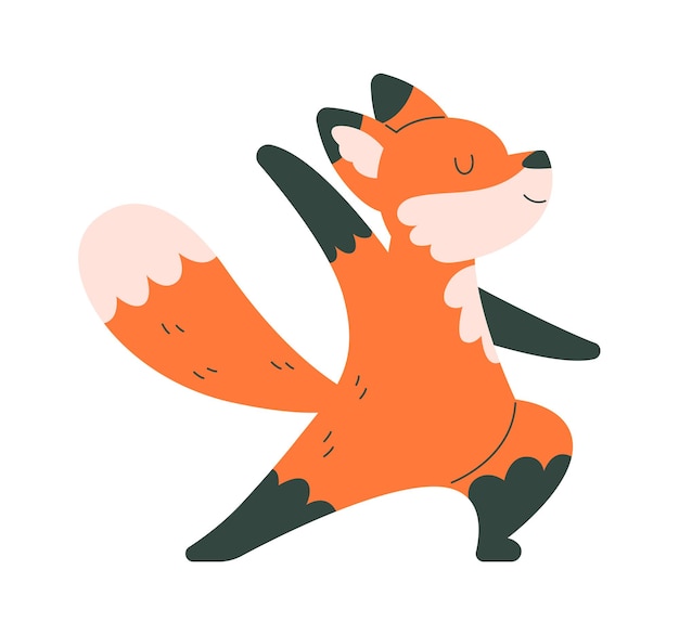 Playful Orange Fox in Motion | Jiffy Designs