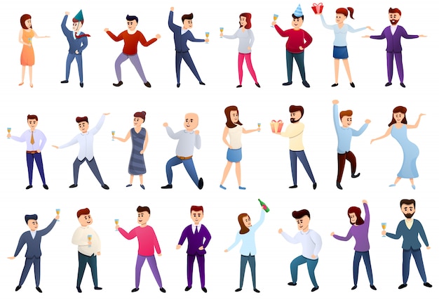 Diverse Collection of Animated Characters Expressing Varied Emotions ...