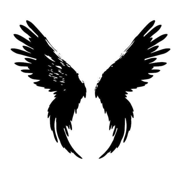Majestic Raven Wings Spread in Dramatic Silhouette | Jiffy Designs