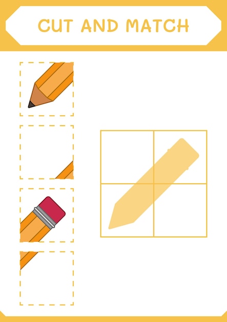 Engaging Cut-and-Match Activity with Vibrant Pencils | Jiffy Designs