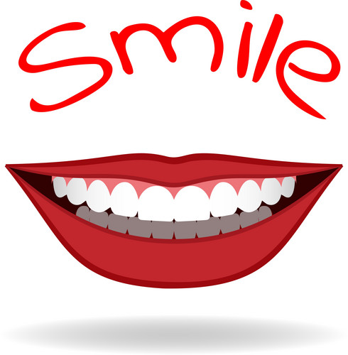 Realistic Charming Smile Isolated On White. Vector Illustration | Jiffy ...