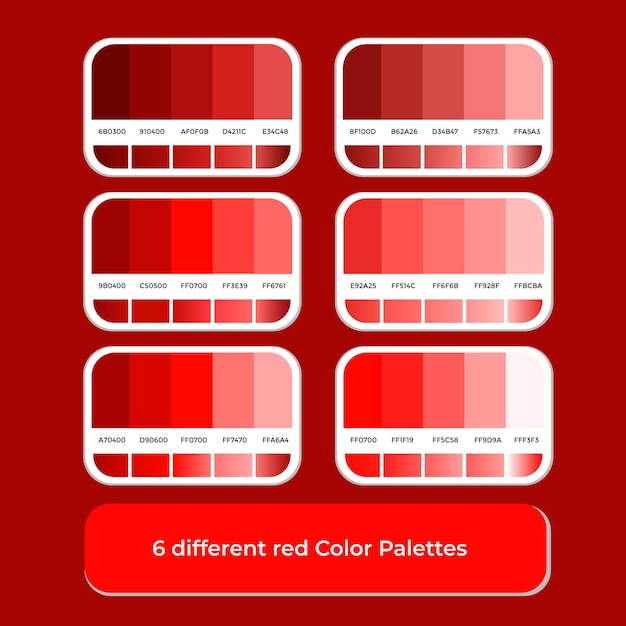 Vibrant Red Color Palettes for Graphic Design and Art | Jiffy Designs