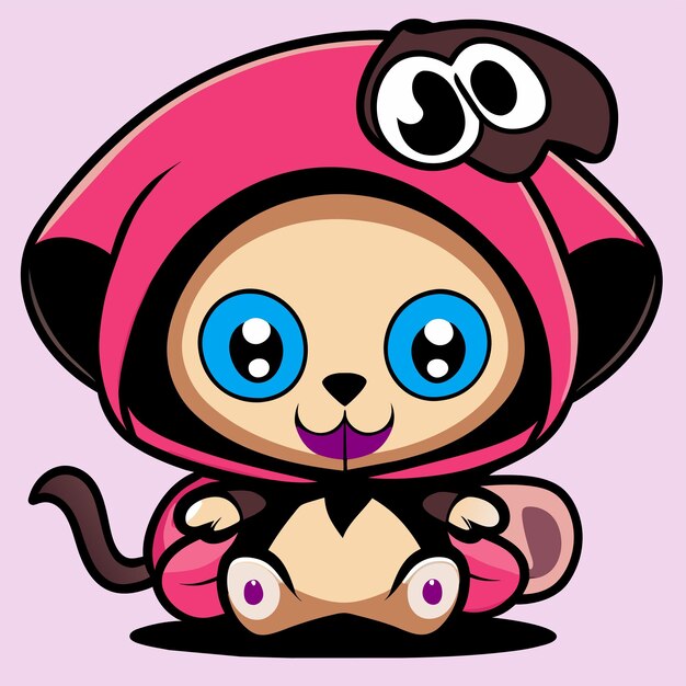 Adorable Cartoon Kitten in Ladybug Costume | Jiffy Designs