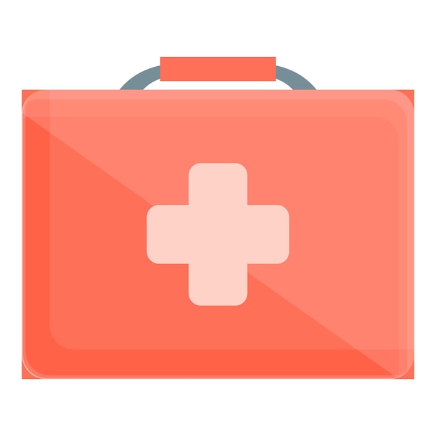 Vibrant Red First Aid Kit with White Cross Symbol | Jiffy Designs