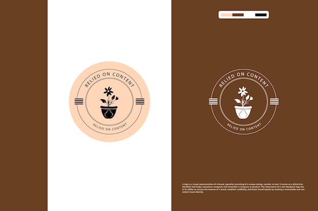 Timeless Floral Emblem: Elegant Symbol of Contentment | Jiffy Designs