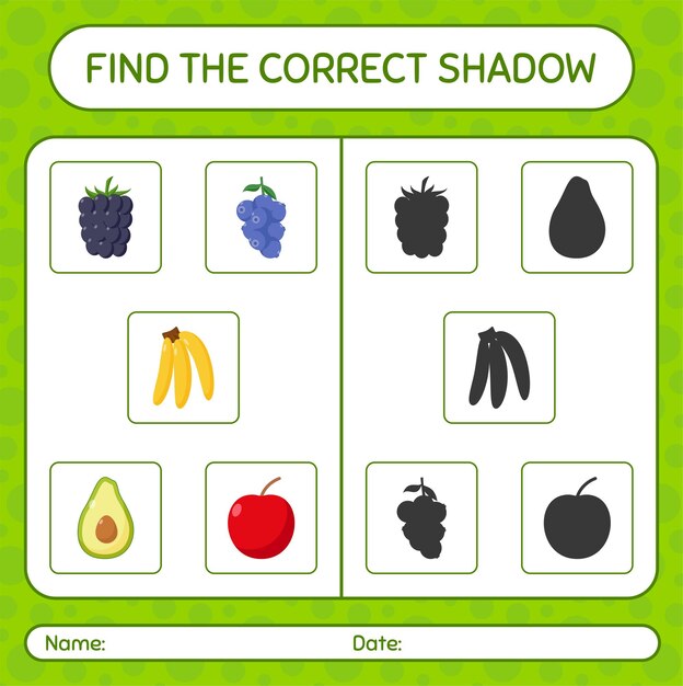 Vibrant Fruit and Vegetable Silhouettes: A Matching Game | Jiffy Designs