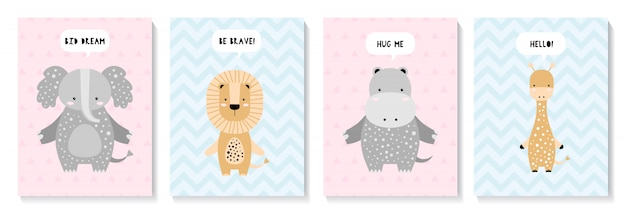 Adorable Animal Collection: Playful Posters for Kids | Jiffy Designs
