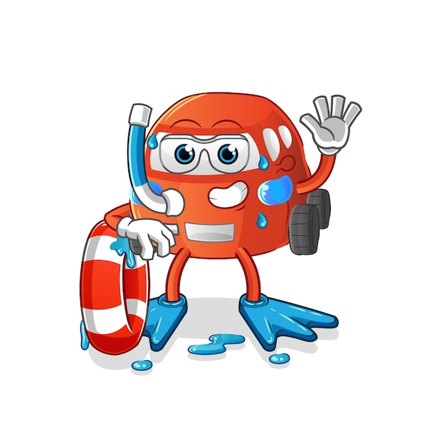 Friendly Cartoon Car Character Waves Hello | Jiffy Designs