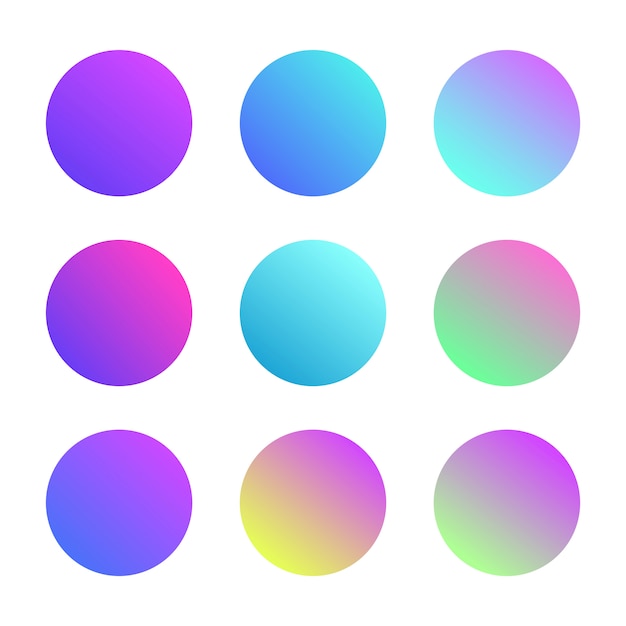 Vibrant Gradient Spheres in Mesmerizing Color Combinations | Jiffy Designs