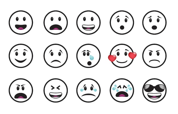 Diverse Expressions: A Vibrant Collection of Emotive Faces | Jiffy Designs