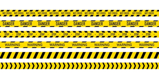 Striking Caution Tape with Danger and Warning Signage | Jiffy Designs