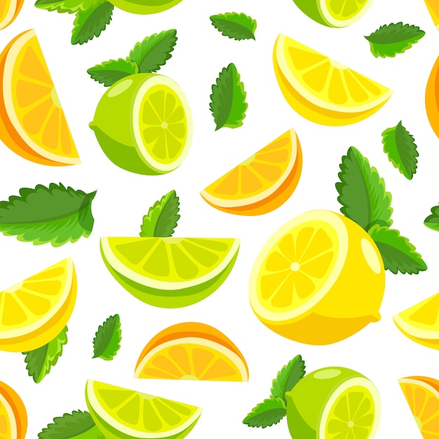 Vibrant Citrus Medley with Fresh Mint Leaves | Jiffy Designs