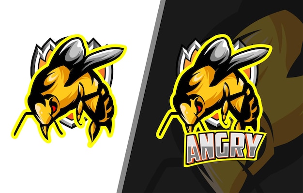 Fierce and Ferocious Wasp Mascot for Angry Sports Team | Jiffy Designs