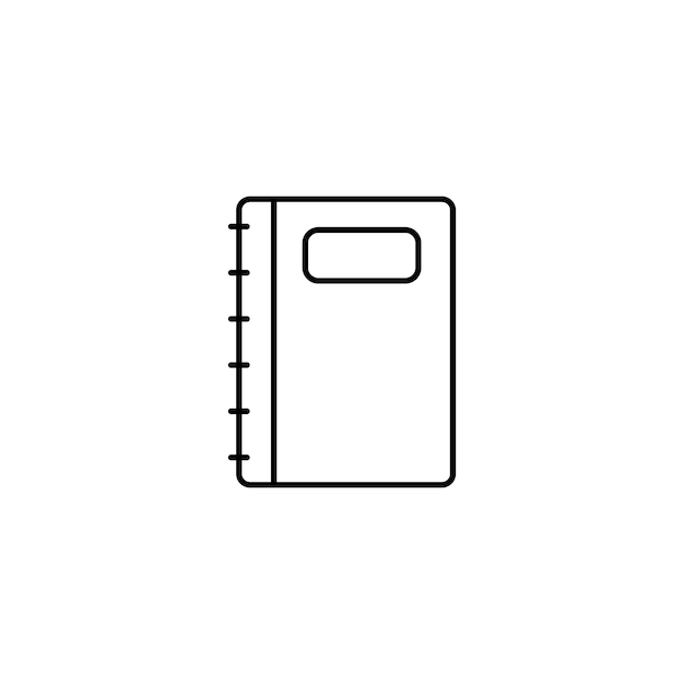 Minimalist Notebook with Sleek Outline Design | Jiffy Designs
