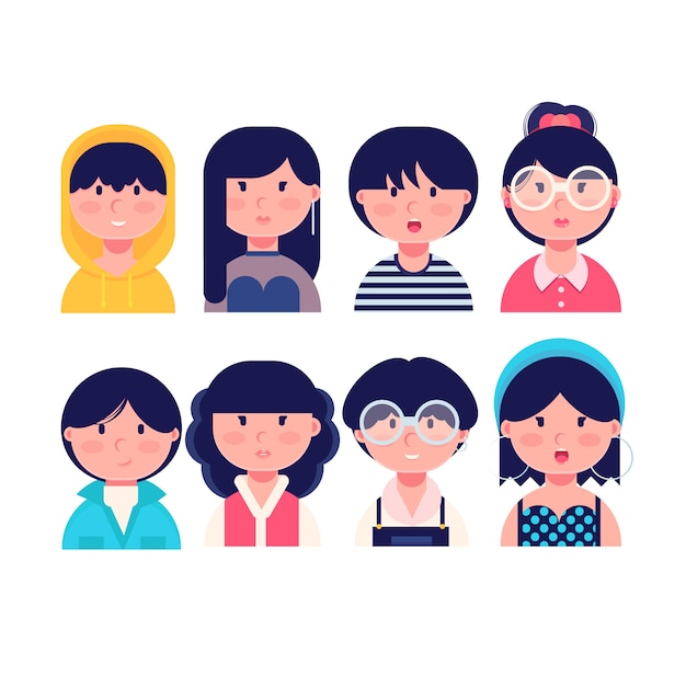 Diverse Portraits of Vibrant, Expressive Cartoon Characters | Jiffy Designs