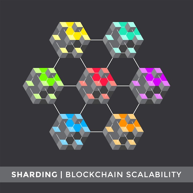 Vibrant Hexagonal Mosaic: Blockchain Scalability Visualization | Jiffy ...
