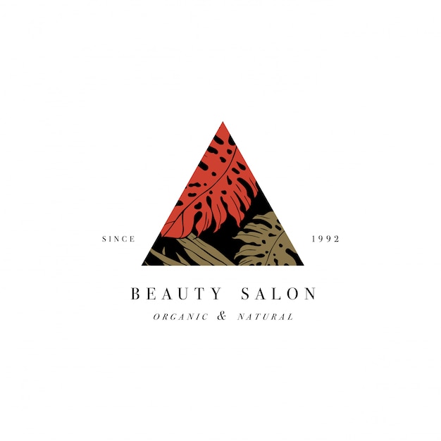 Elegant Tropical Emblem for Beauty Salon | Jiffy Designs
